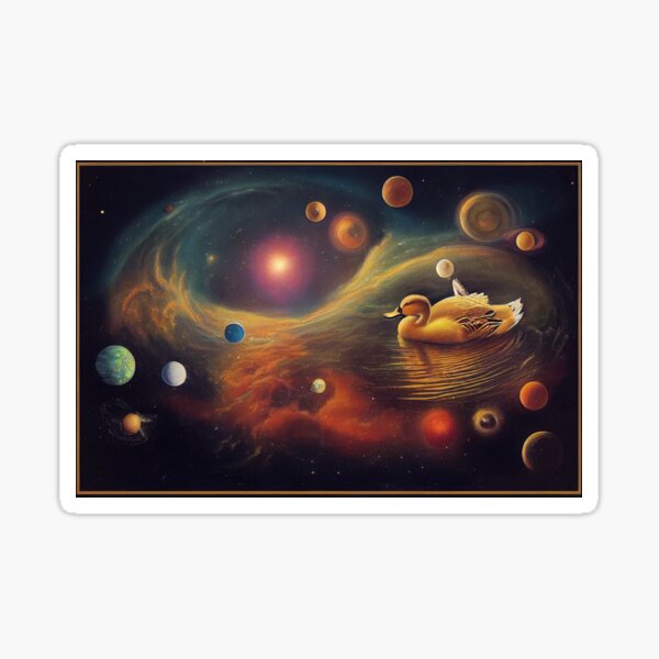 " Space Duck - Galaxy Duck -Milky Way Galaxy Duck " Sticker for Sale by ...