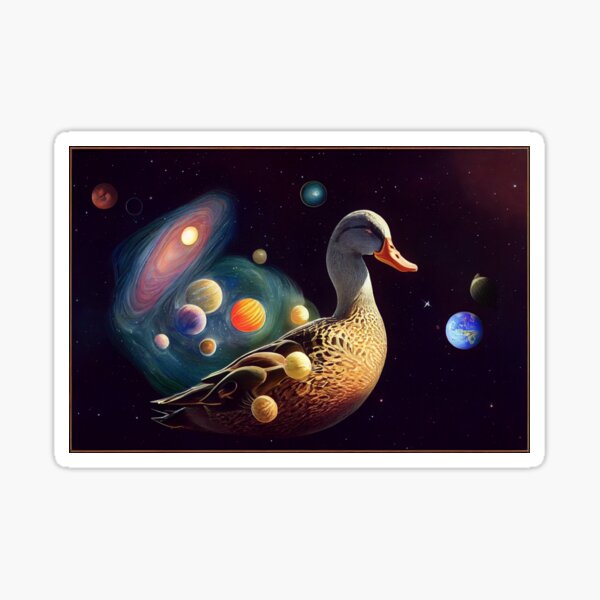"Space Duck - Galaxy Duck - Supernova" Sticker for Sale by TeeARTHY ...
