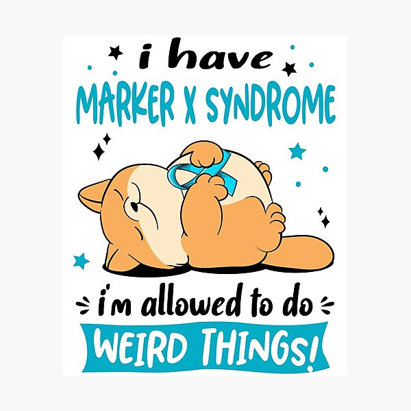 Lámina fotográfica «Conciencia del Síndrome de Marker X Es gracioso ...