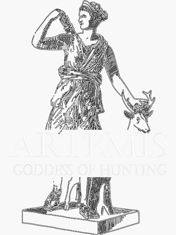 Pegatina «Artemisa Diosa De La Caza Mitología Griega» de ...