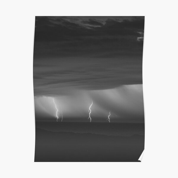 "Lightning and Clouds" Poster for Sale by AlderBlack | Redbubble