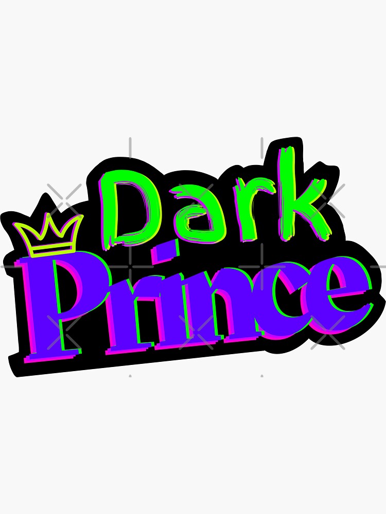 "Neon Royal Family Group Series - Dark Prince" Sticker for Sale by ...