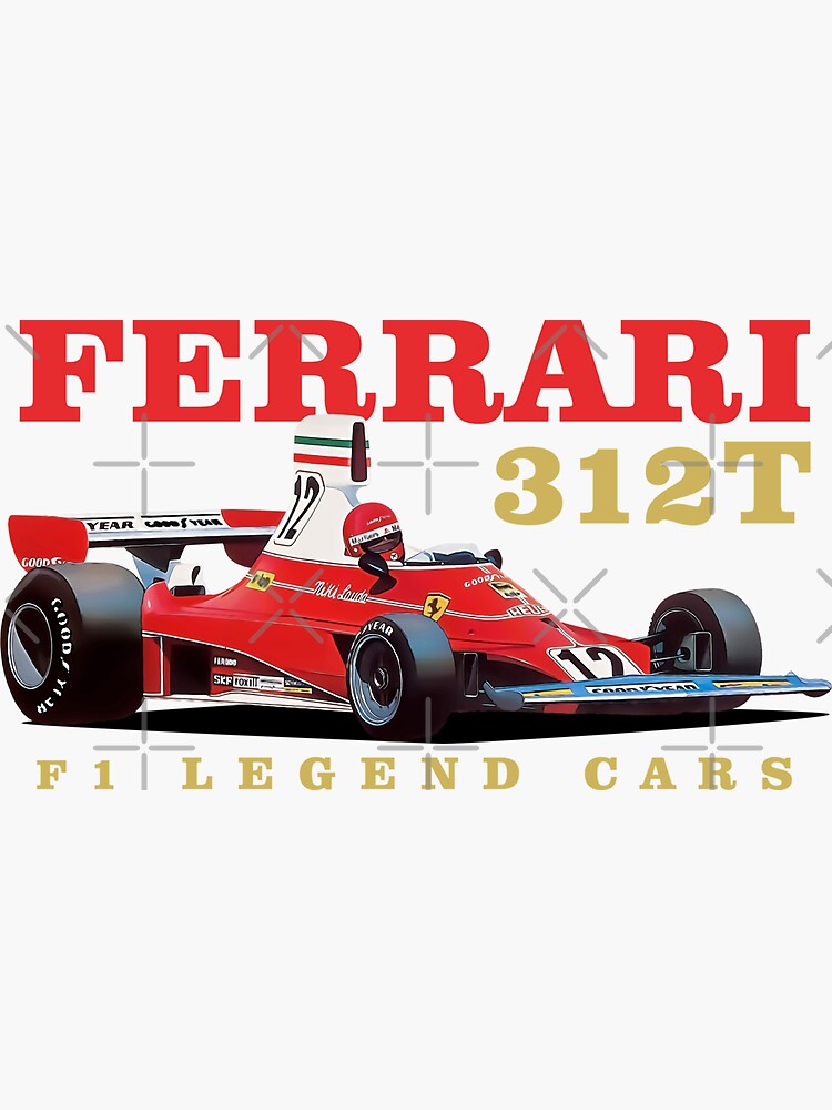 "312T Niki Lauda f1 car classic retro 70s style " Sticker for Sale by ...