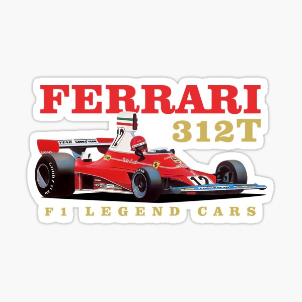 "312T Niki Lauda f1 car classic retro 70s style " Sticker for Sale by ...