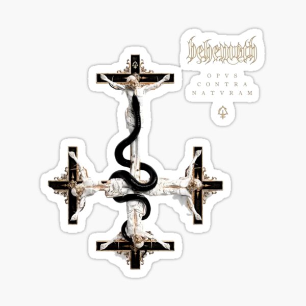 "Behemoth - opvs contra natvram " Sticker for Sale by FeniSHOP | Redbubble