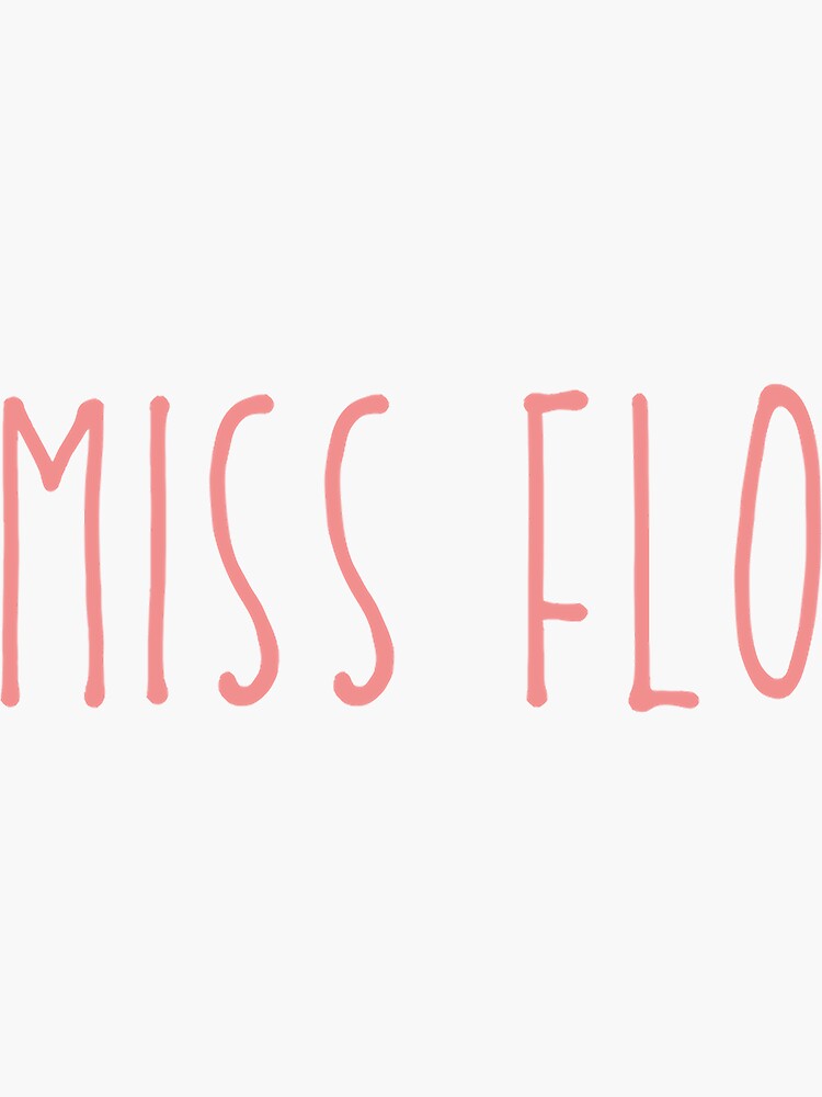 "Florence Pugh- Miss Flo" Sticker for Sale by StardustAndM | Redbubble