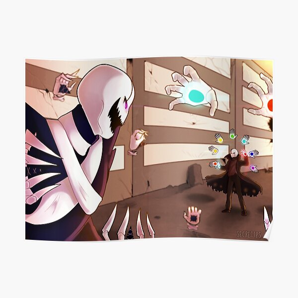 "Glitchtale and Underverse " Poster for Sale by secrettps | Redbubble