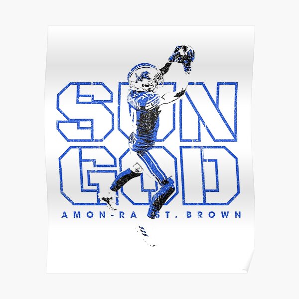 "Amon-Ra St. Brown (Variant)" Poster for Sale by huckblade | Redbubble