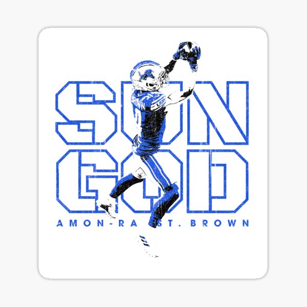 "Amon-Ra St. Brown (Variant)" Sticker for Sale by huckblade | Redbubble