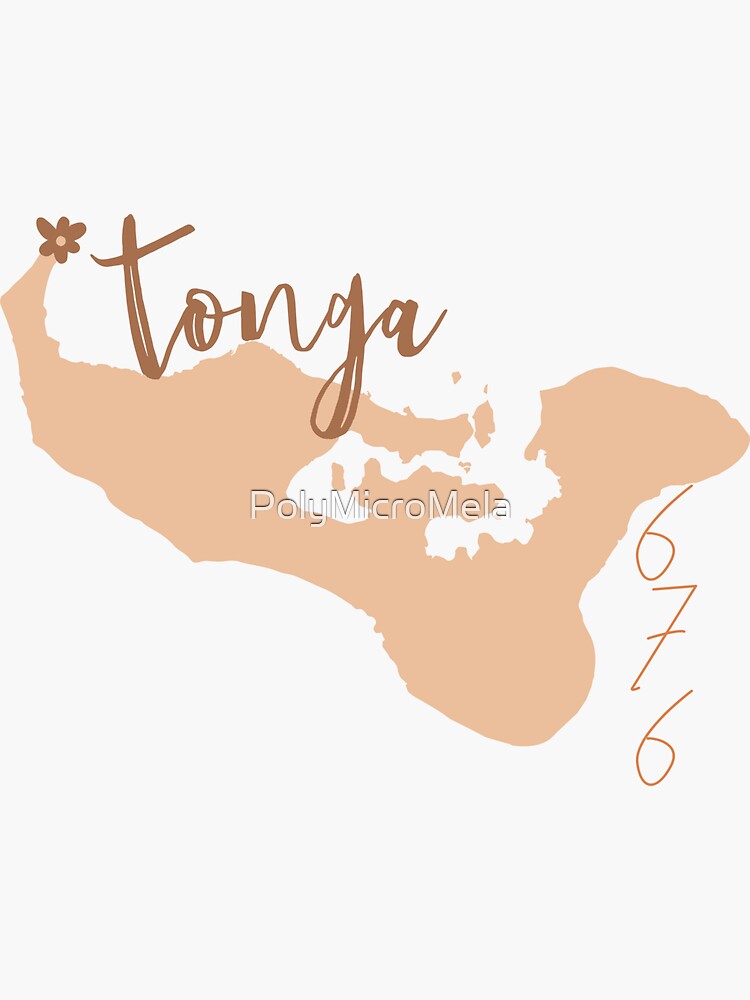 "Tonga" Sticker for Sale by PolyMicroMela | Redbubble