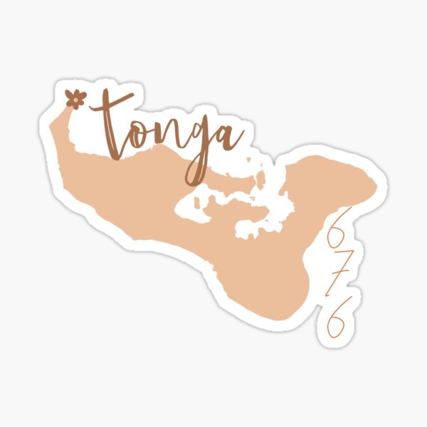 "Tonga" Sticker for Sale by PolyMicroMela | Redbubble