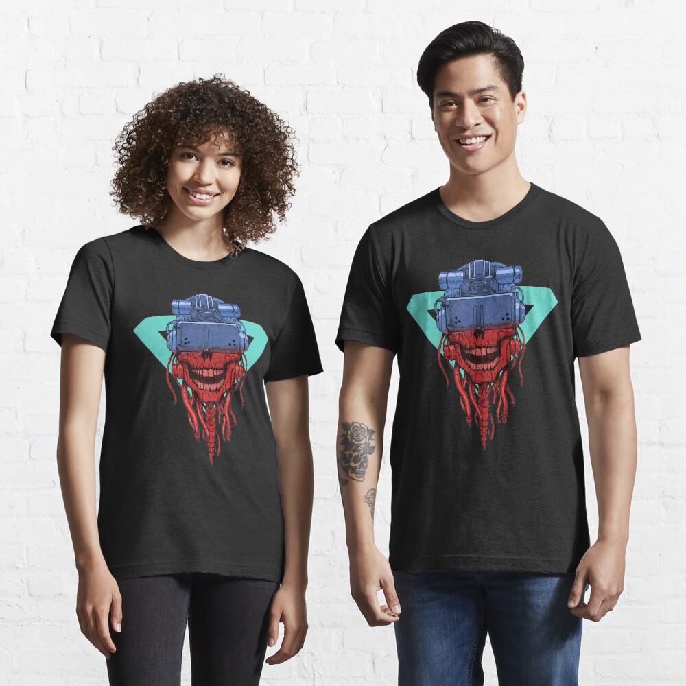 "cyber punk skull" T-shirt for Sale by neplox | Redbubble | cyberpunk t ...