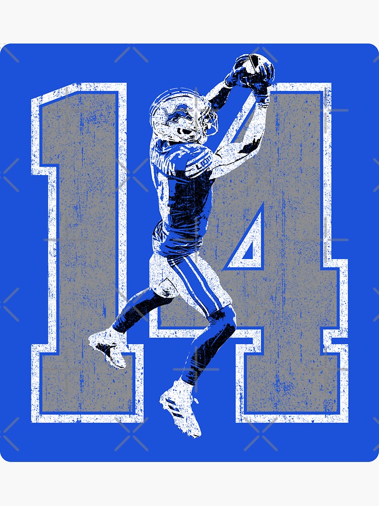 "Amon Ra St. Brown" Sticker for Sale by huckblade | Redbubble