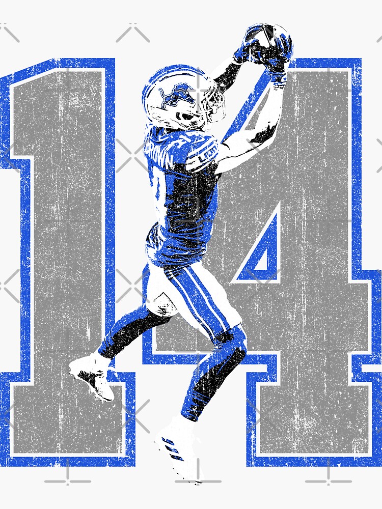 "Amon Ra St. Brown (Variant)" Sticker for Sale by huckblade | Redbubble