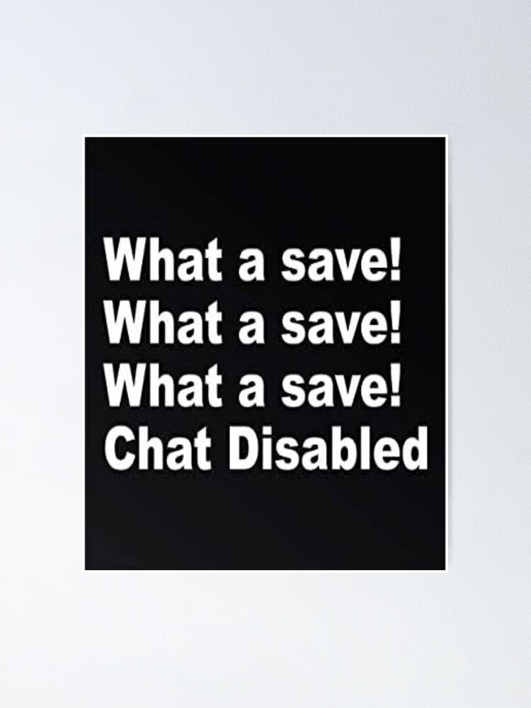 "rocket league what a save meme" Poster for Sale by posivibez | Redbubble