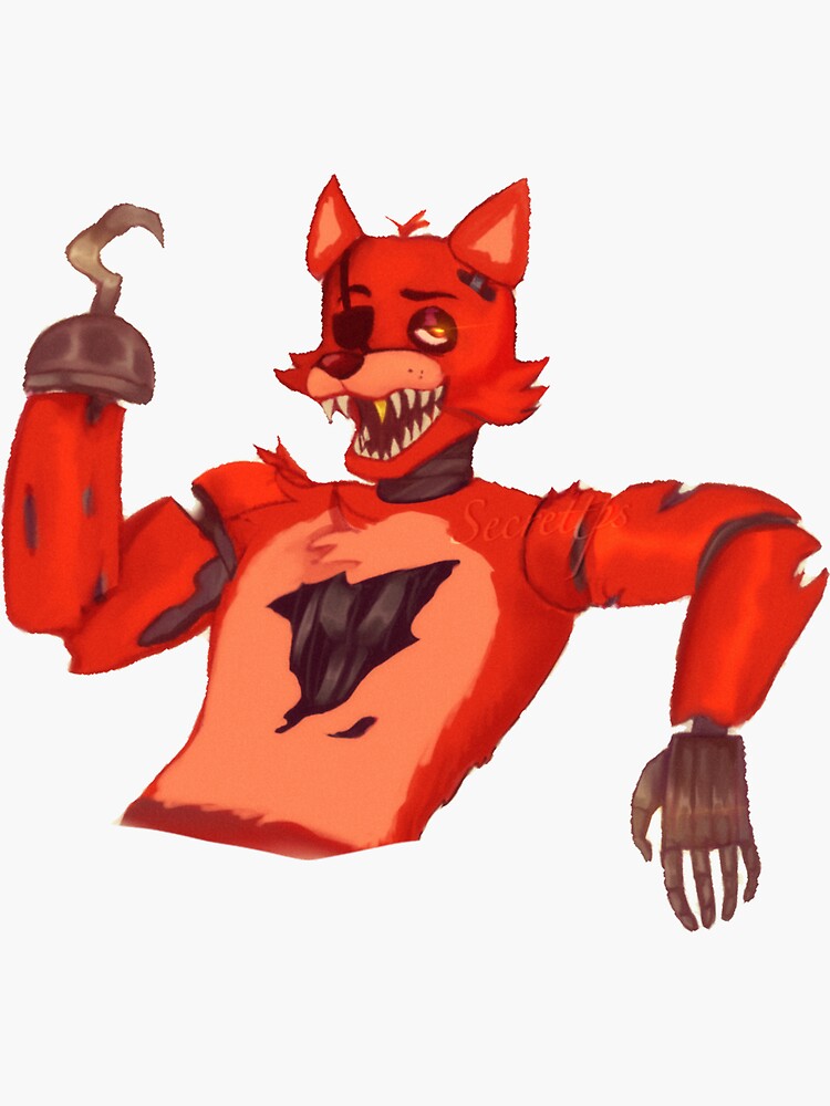 "Foxy FNAF" Sticker for Sale by secrettps | Redbubble