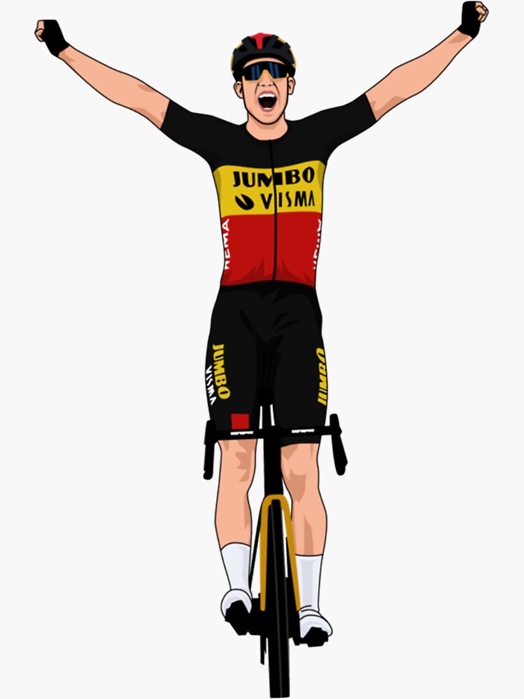 "Wout Van Aert - TDF 2021 " Sticker for Sale by PeekaPeekaBoom | Redbubble