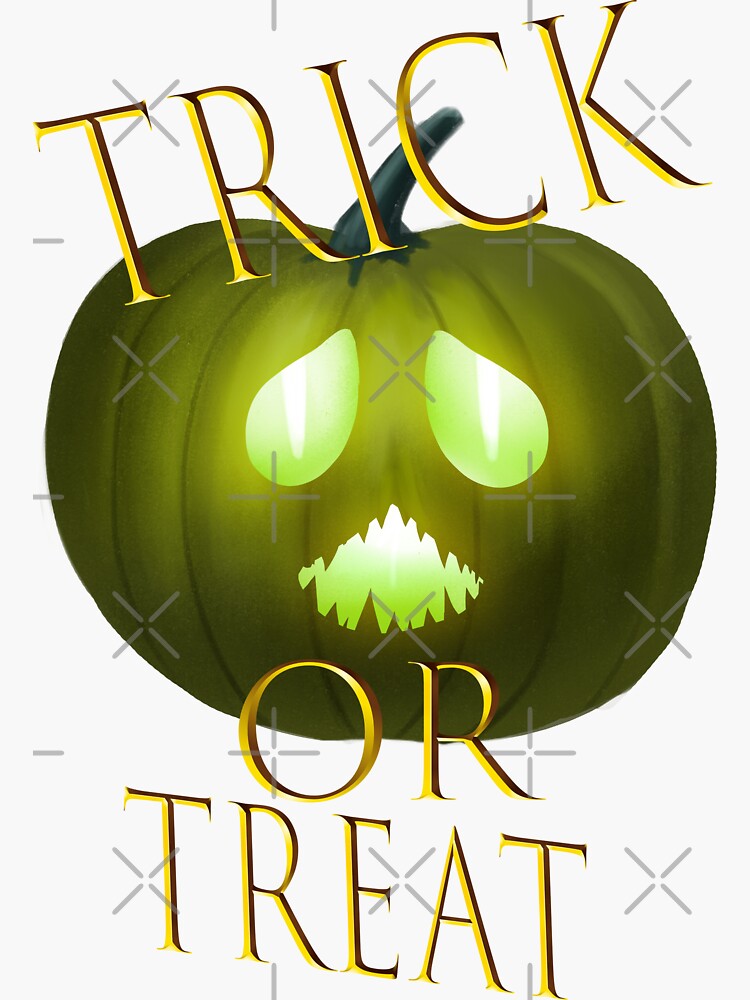 "of halloween scary evil pumpkin funny pumpkin head" Sticker for Sale ...