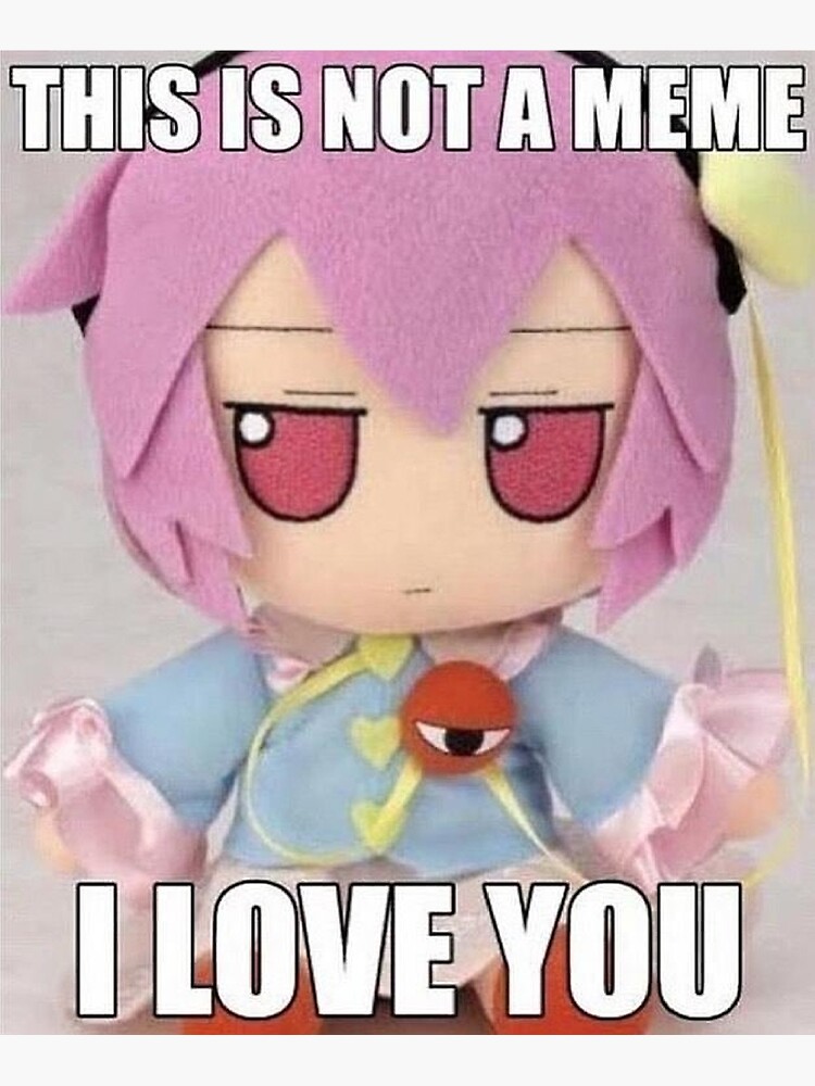 "Satori Komeiji Touhou Fumo Meme" Art Print for Sale by 1Zaners | Redbubble