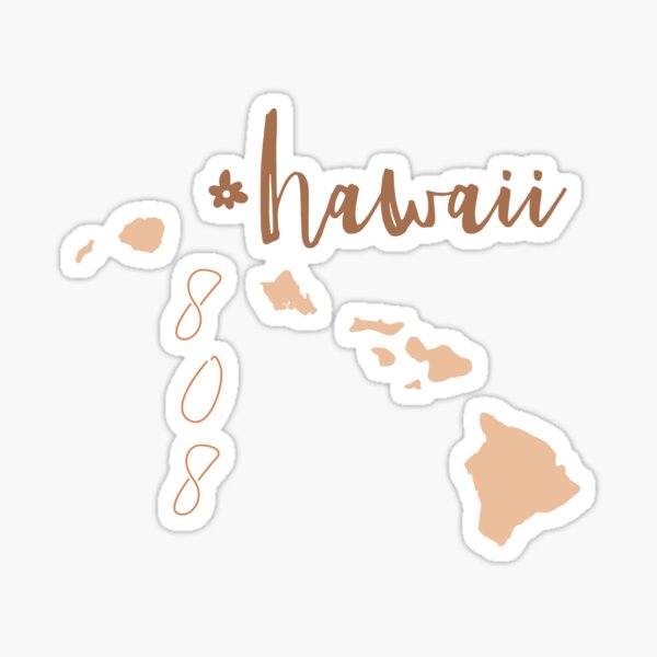 "Hawaii" Sticker for Sale by PolyMicroMela | Redbubble