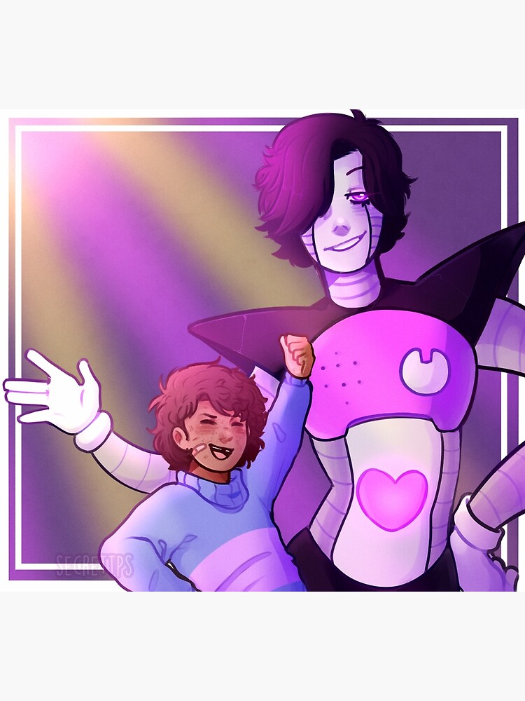 "Undertale Frisk and Mettaton" Poster for Sale by secrettps | Redbubble
