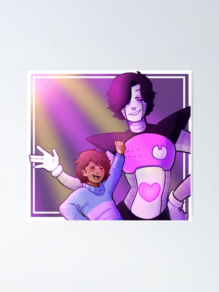 "Undertale Frisk and Mettaton" Poster for Sale by secrettps | Redbubble