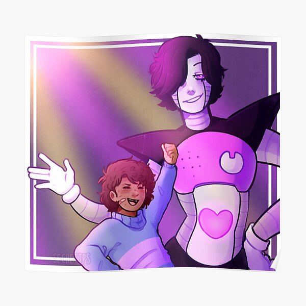 "Undertale Frisk and Mettaton" Poster for Sale by secrettps | Redbubble
