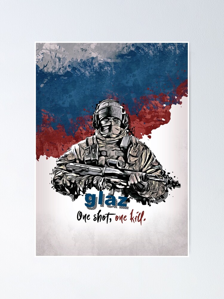 Póster for Sale con la obra «Diseño Glaz del operador de Six Siege ...