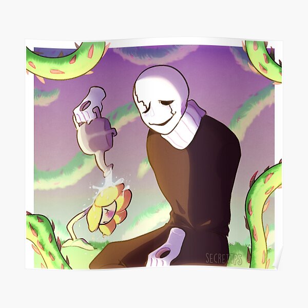 "W.D. Gaster Undertale" Poster for Sale by secrettps | Redbubble