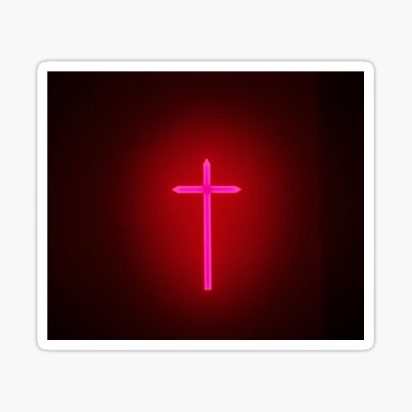 "Glowing Cross" Sticker for Sale by Andre Monthy | Redbubble