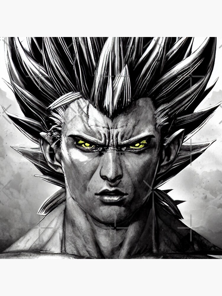Realistic Super Saiyan Inspired Artwork Sticker For Sale By Apexartz Redbubble