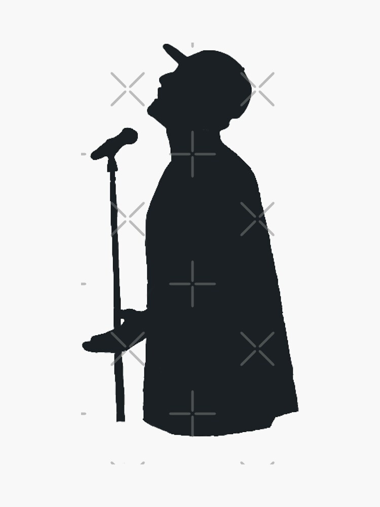 "Mac Miller Silhouette " Sticker for Sale by knightdrawings | Redbubble