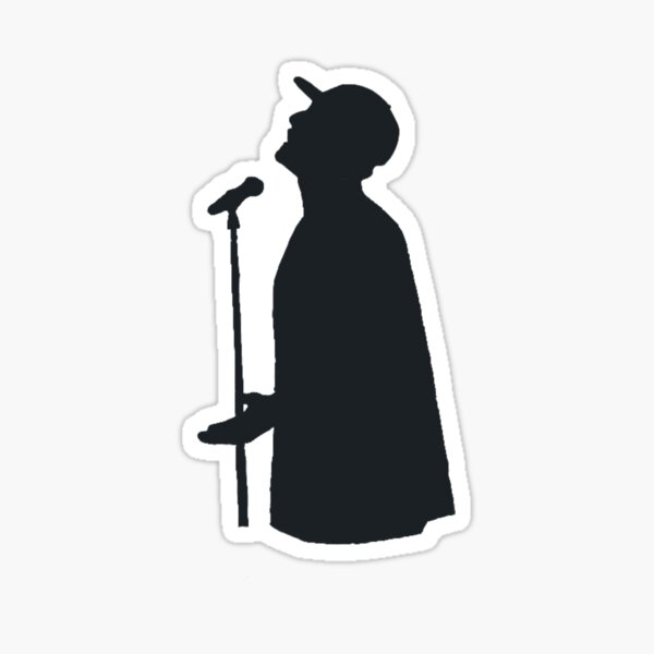 "Mac Miller Silhouette " Sticker for Sale by knightdrawings | Redbubble