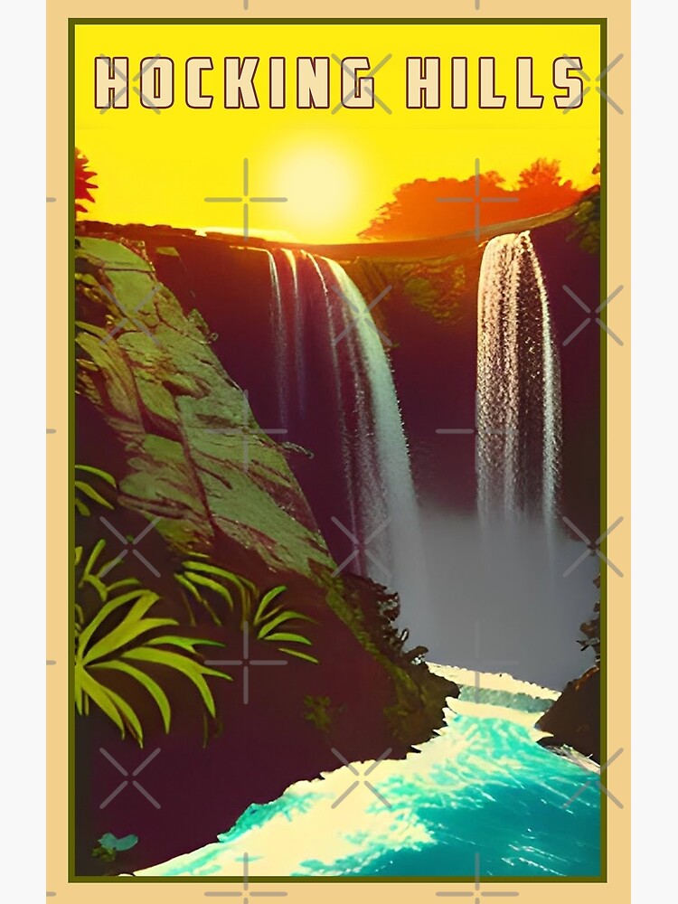"Hocking Hills State Park Ohio" Poster for Sale by CattlettArt | Redbubble