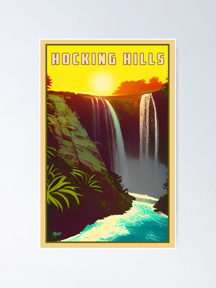 "Hocking Hills State Park Ohio" Poster for Sale by CattlettArt | Redbubble