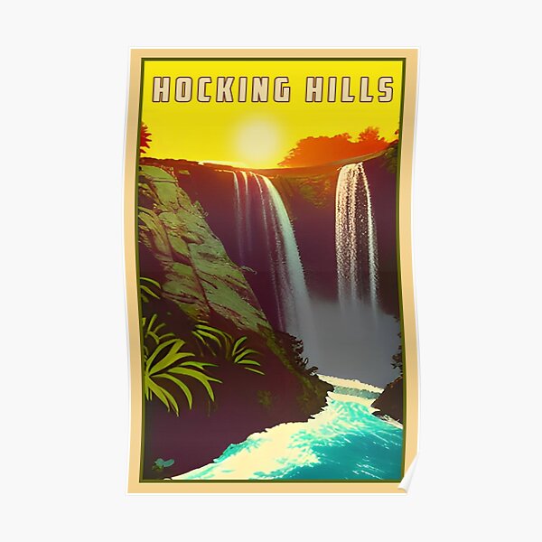 "Hocking Hills State Park Ohio" Poster for Sale by CattlettArt | Redbubble