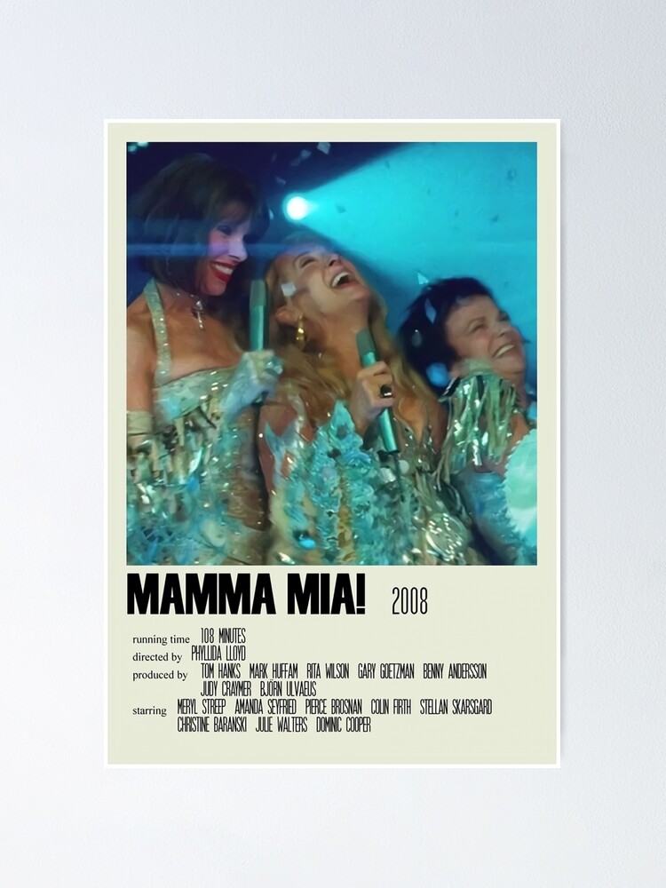 "Mamma Mia!" Poster for Sale by SadieGislason | Redbubble