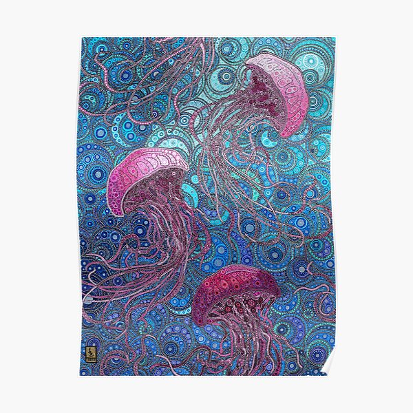 "Jellyfish " Poster for Sale by DrKimsFineArt | Redbubble