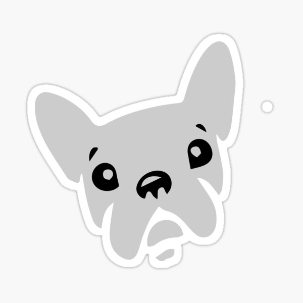 "funny gray dog face" Sticker for Sale by hamzablk | Redbubble