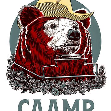 "Caamp bear retro" Sticker for Sale by AliceHamann | Redbubble