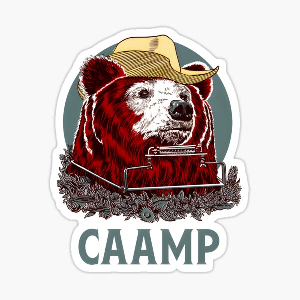 "Caamp bear retro" Sticker for Sale by AliceHamann | Redbubble