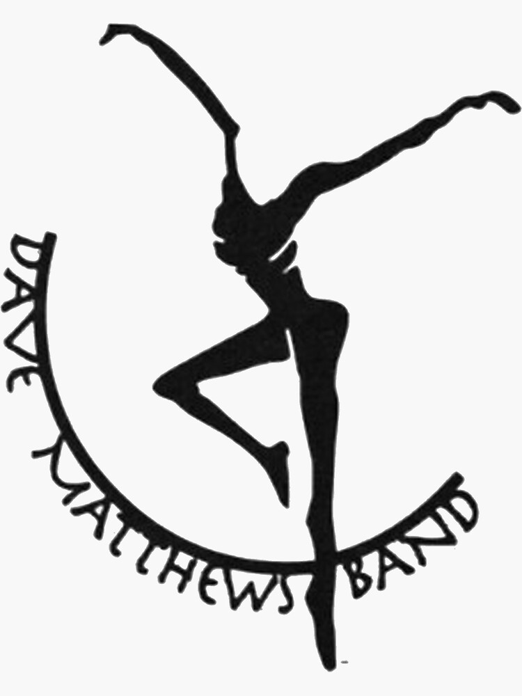 "dmb dancing logo" Sticker for Sale by JamesBlairs | Redbubble
