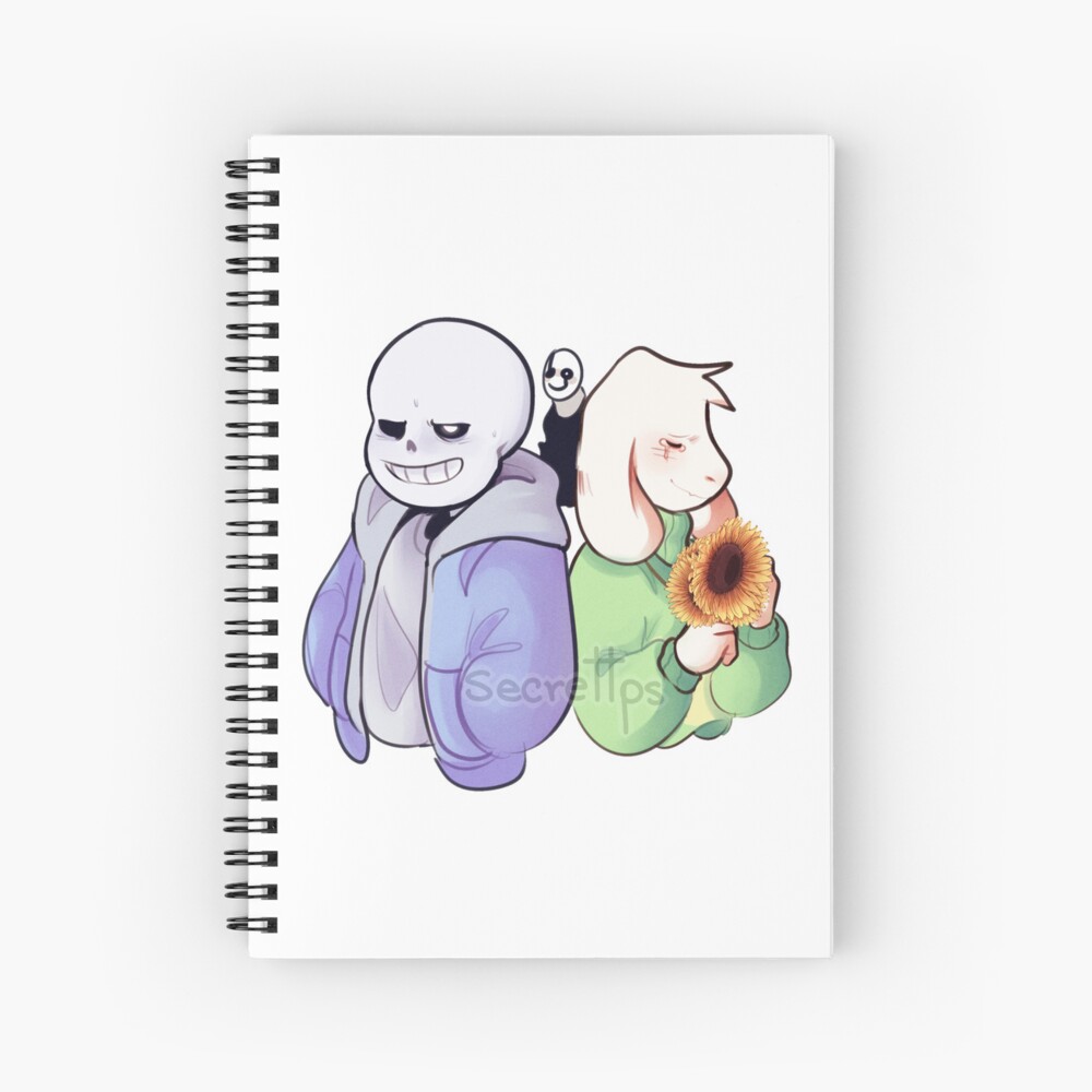 "Undertale Sans, Asriel and Gaster" Spiral Notebook for Sale by ...