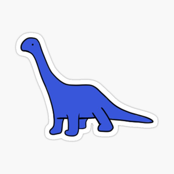 "Cute Aesthetic Blue Dino Dinosaur Design" Sticker for Sale by ...