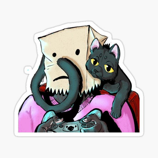 "Hanging Out" Sticker for Sale by demi-and-calvin | Redbubble