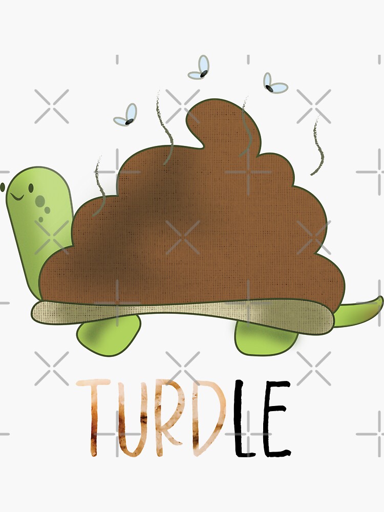 "Turdle" Sticker for Sale by PaperBasket | Redbubble