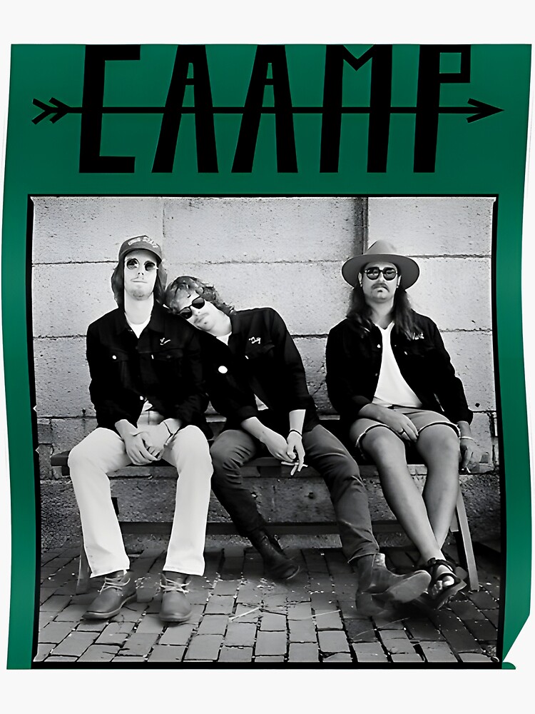 "Caamp retro band" Sticker for Sale by HeinrichWilhelm | Redbubble