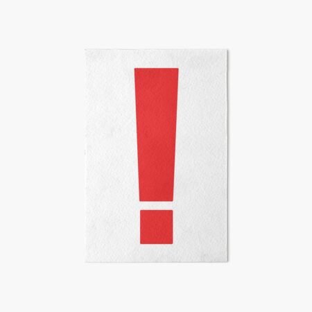 "Metal Gear Solid - Exclamation Point!" Art Board Print for Sale by ...