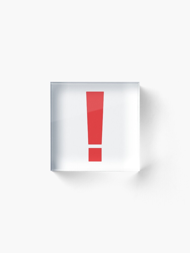 Bloque acrílico «Metal Gear Solid - ¡Signo de exclamación!» de ...