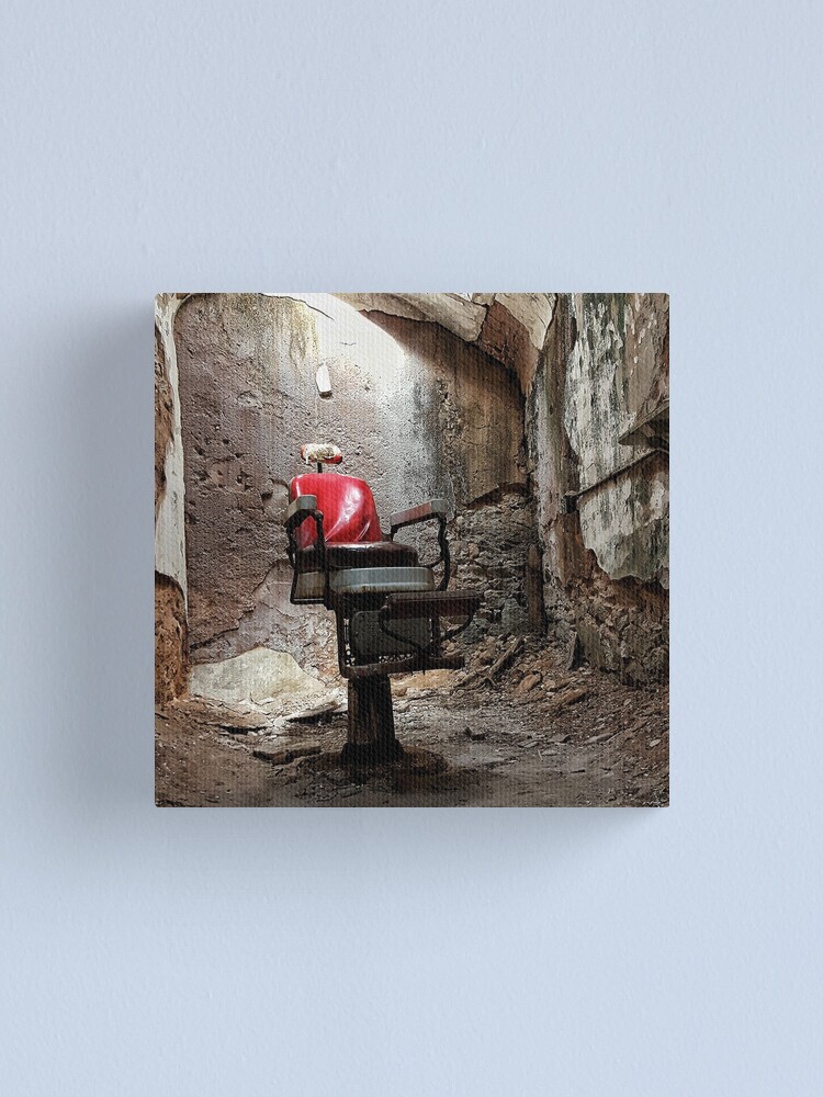 "Abandoned - Prison Barber Shop Chair by SparklePyre" Canvas Print by ...